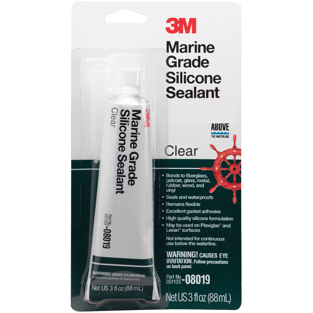 3M 08019 Marine Grade Silicone Sealant - Clear, 3 oz. – RVe Parts